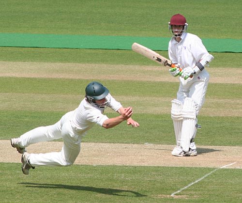 Harrow's captain George Harper survives despite acrobatics at short leg ...