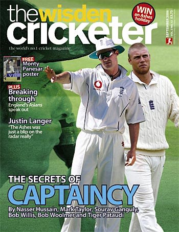 Front cover of the September edition of The Wisden Cricketer magazine ...