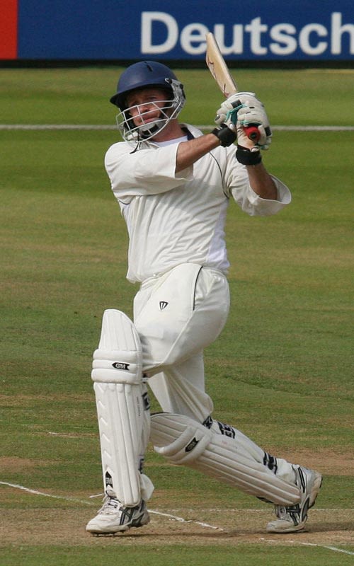 Fraser Stewart launches a six into the Tavern for his first runs of the ...