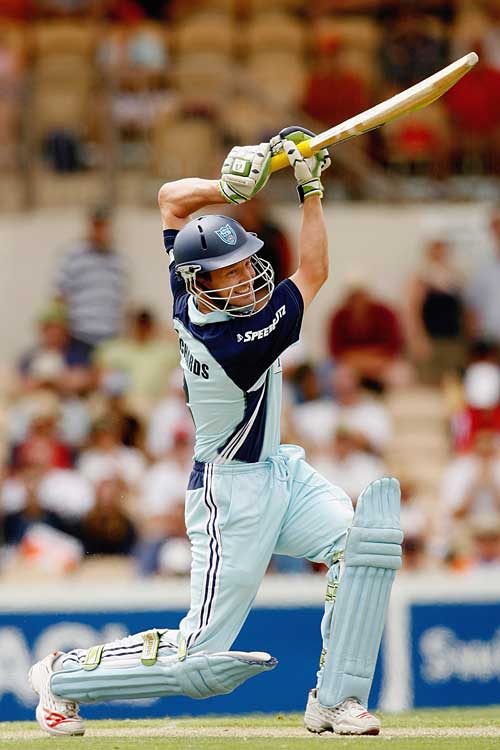 Corey Richards drives | ESPNcricinfo.com