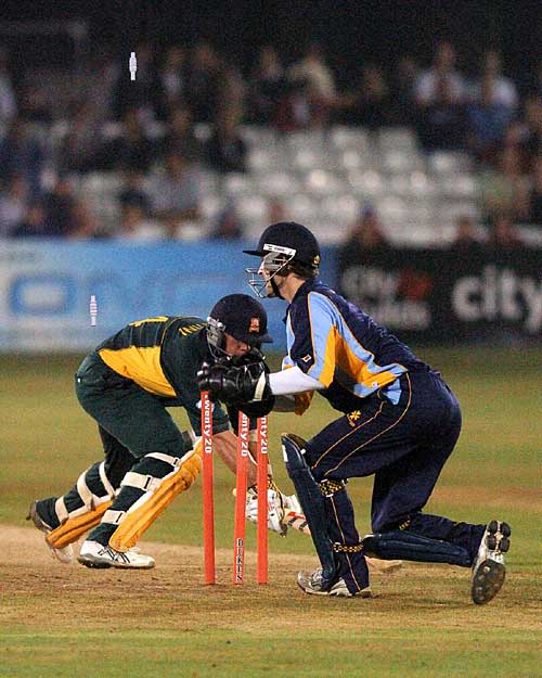 Mark Pettini is stumped after an explosive 72 | ESPNcricinfo.com