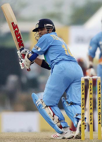 Sachin Tendulkar flicks off his pads | ESPNcricinfo.com