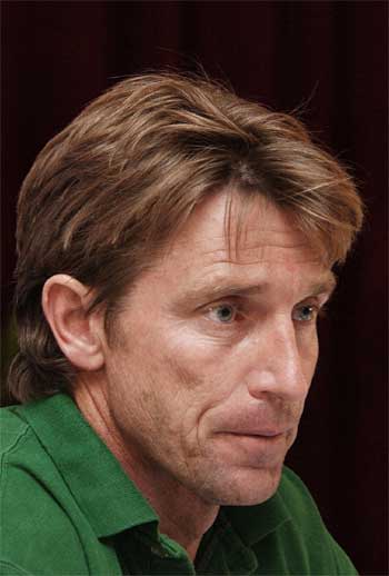 Curran affairs: Kevin Curran addresses the media as Zimbabwe arrive in ...