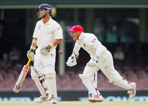 Shane Deitz celebrates catching Phil Jaques | ESPNcricinfo.com