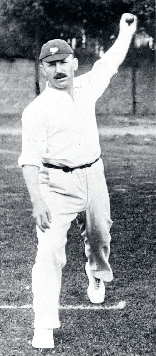 George Hirst in a posed publicity shot in 1906 | ESPNcricinfo.com
