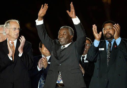 Malcolm Gray, ICC president, Thabo Mbeki President of the Republic of ...