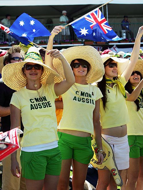 C'mon Aussie, c'mon: three Australian supporters show their allegiances ...