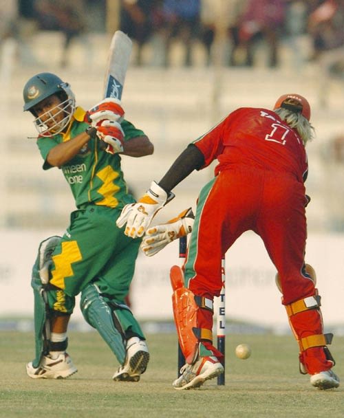 Mohammad Ashraful paddles one down the leg side | ESPNcricinfo.com