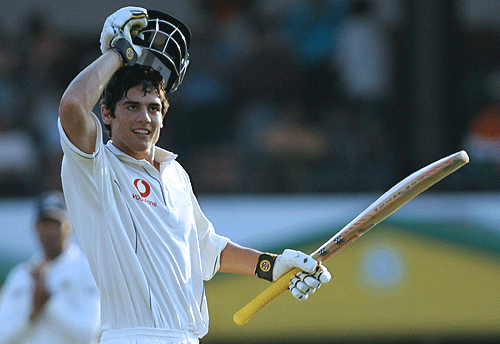 Alastair Cook celebrates a hundred on debut | ESPNcricinfo.com