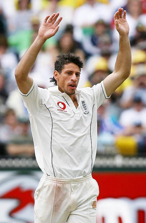 Sajid Mahmood celebrates one of his four wickets | ESPNcricinfo.com