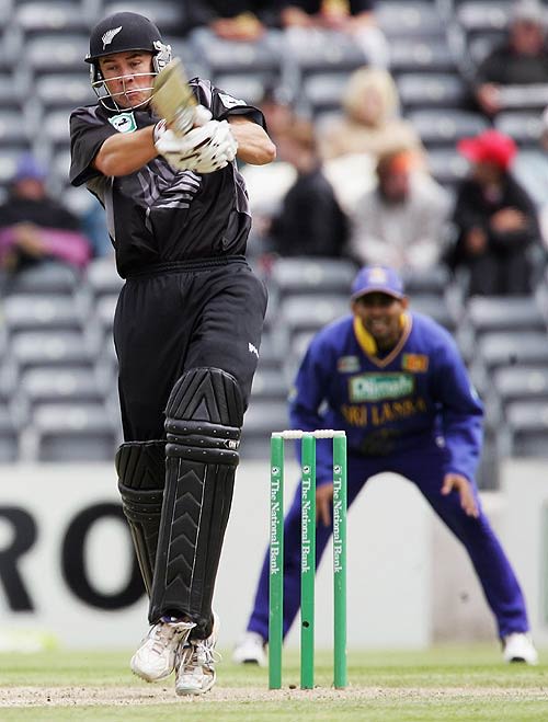 Peter Fulton hits one of his two sixes as he secured victory with an ...