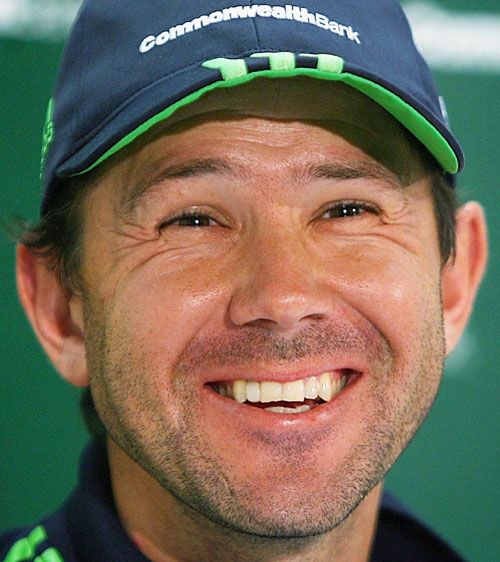 A relaxed Ricky Pointing at the launch of the Commowealth Bank Series ...