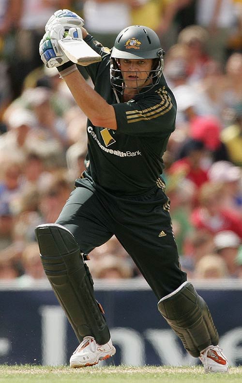 Adam Gilchrist drives through the covers | ESPNcricinfo.com