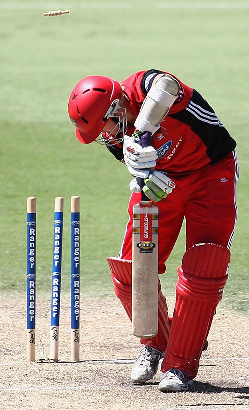 Dan Cullen is clean bowled | ESPNcricinfo.com