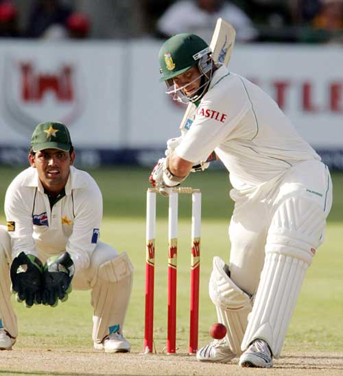 Jacques Kallis prepares to drive during his fifty | ESPNcricinfo.com