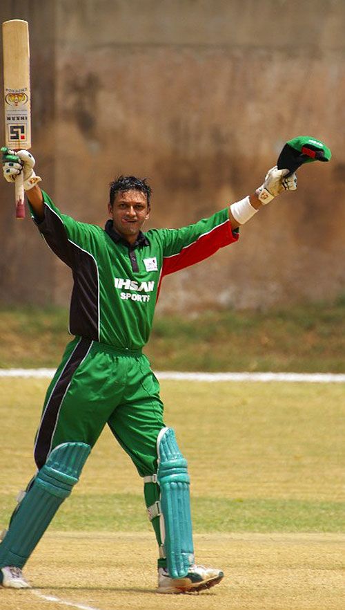 Ravi Shah celebrates his maiden ODI hundred | ESPNcricinfo.com