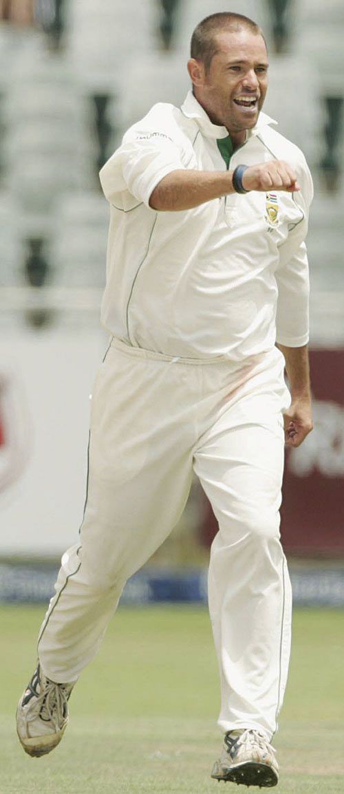 Andrew Hall celebrates a Pakistan wicket | ESPNcricinfo.com