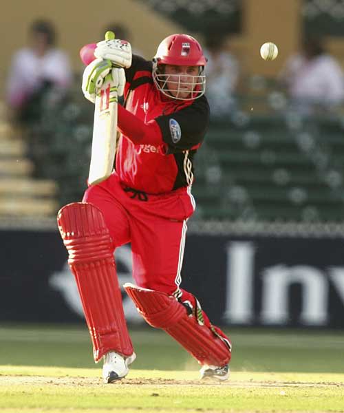 Mark Cosgrove drives during his half-century | ESPNcricinfo.com
