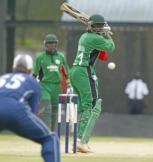 Kenyan batsman David Obuya, plays a shot | ESPNcricinfo.com