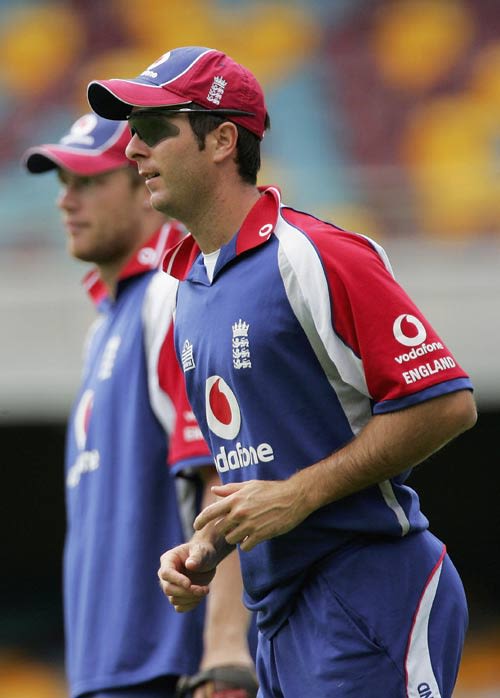 Michael Vaughan readies himself for the last league match of the CB ...