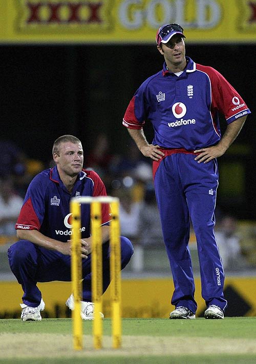 Michael Vaughan and Andrew Flintoff discuss options as England toil in ...