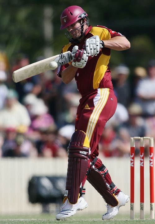 Chris Simpson plays to the on side | ESPNcricinfo.com