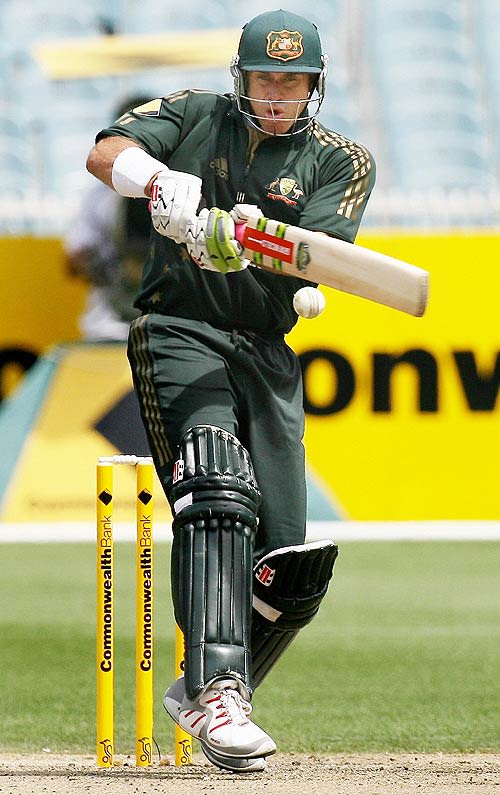 Matthew Hayden swings one into the leg-side | ESPNcricinfo.com