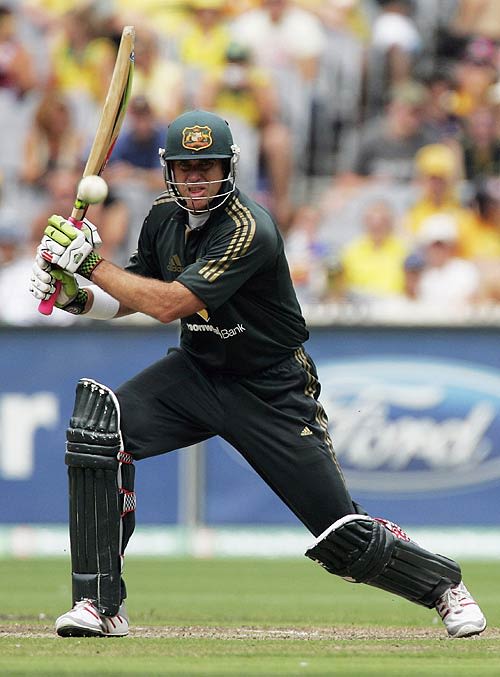 Matthew Hayden drives through the covers | ESPNcricinfo.com