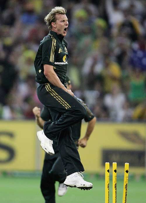 Brett Lee celebrates Ian Bell's wicket | ESPNcricinfo.com