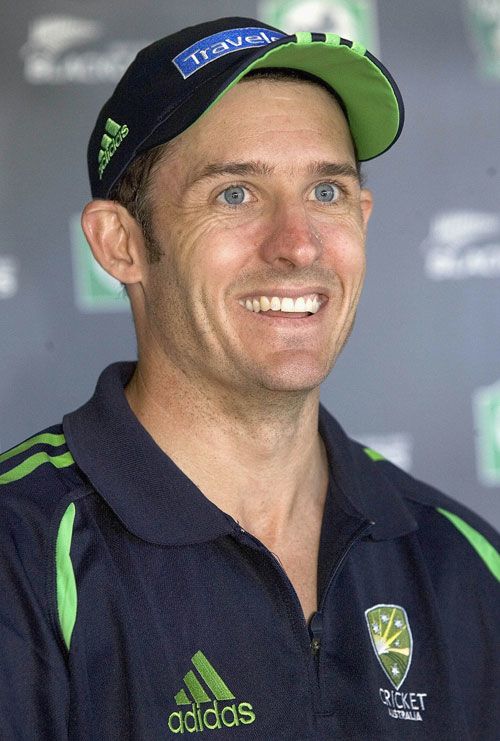 A relaxed Mike Hussey chats to the media ahead of the Chappell-Hadlee ...