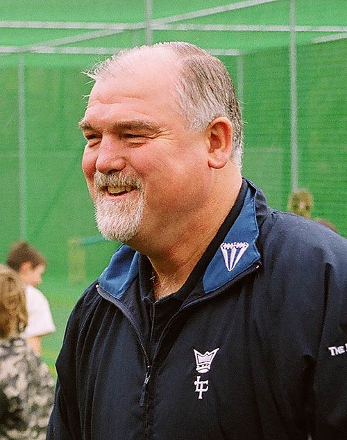 Mike Gatting, president of the Lord's Taverners, opens a new cricket ...