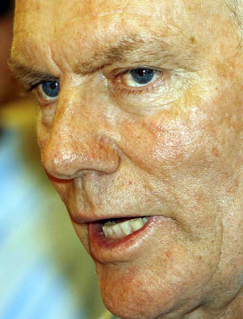 A confident Greg Chappell at India's press conference | ESPNcricinfo.com