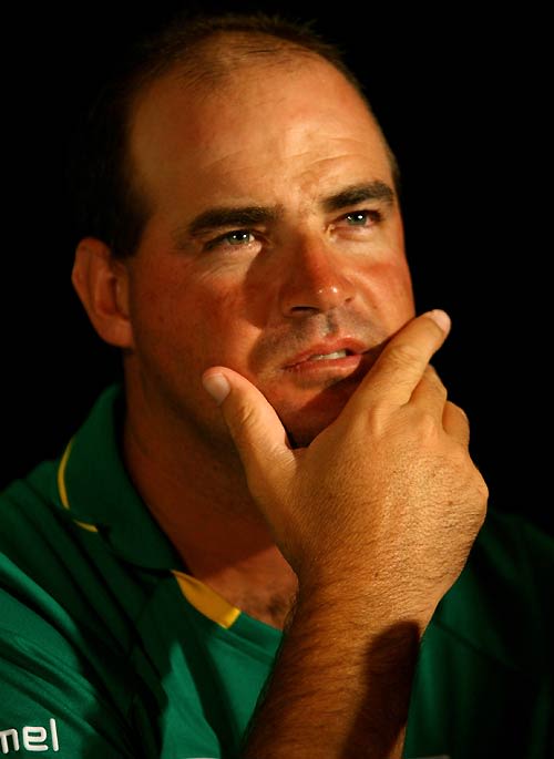 Mickey Arthur takes questions from the media at the Marriot Resort in ...