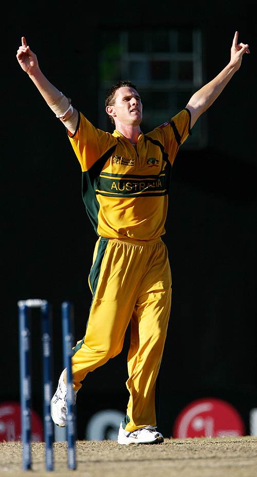 Shaun Tait celebrates bowling Mark Boucher | ESPNcricinfo.com
