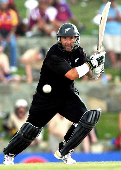 Craig McMillan forces the ball towards cover | ESPNcricinfo.com