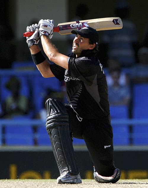 Stephen Fleming hits one of his three sixes | ESPNcricinfo.com