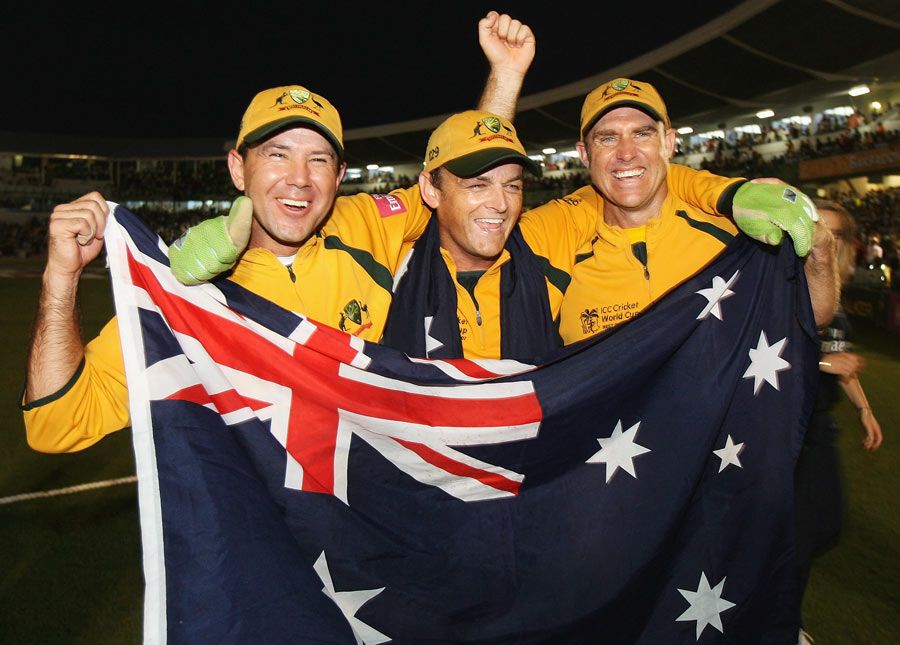 Ricky Ponting, Adam Gilchrist and Matthew Hayden savour victory ...
