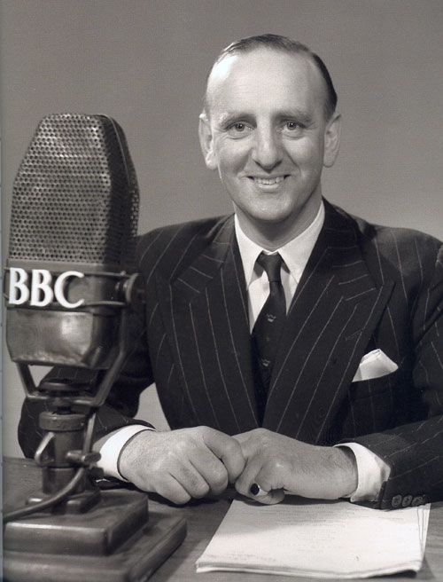 Brian Johnston in a posed BBC publicity shot | ESPNcricinfo.com