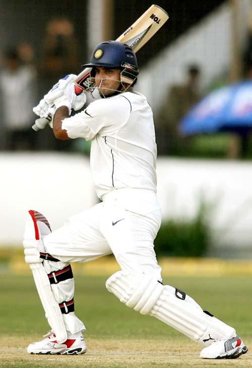 Sourav Ganguly plays a cut shot during his unbeaten knock of 82 | ESPNcricinfo.com