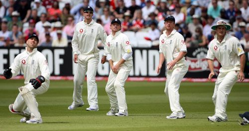 England's slip cordon watch an edge go high and wide | ESPNcricinfo.com