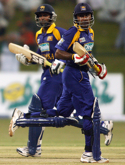 Mahela Jayawardene and Chamara Silva added 124 for the fourth wicket ...