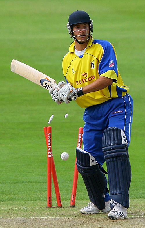 A dumbfounded Alex Loudon is bowled by Andrew Caddick | ESPNcricinfo.com