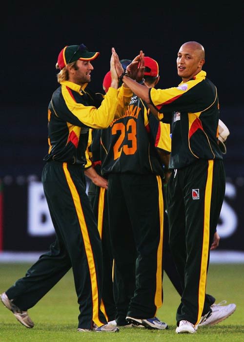 Garnett Kruger celebrates the wicket of James Pipe | ESPNcricinfo.com