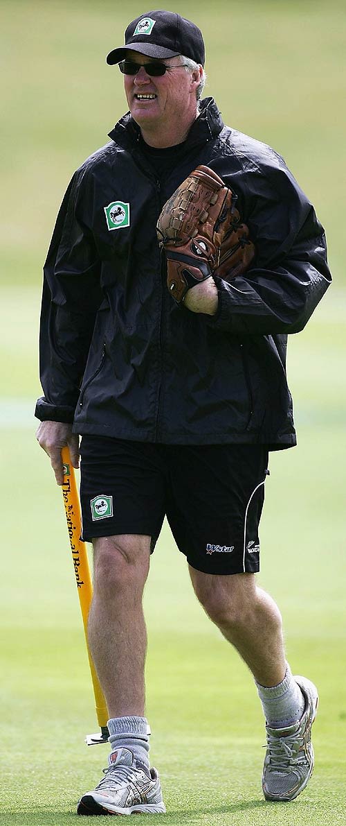 John Bracewell at a New Zealand training session | ESPNcricinfo.com