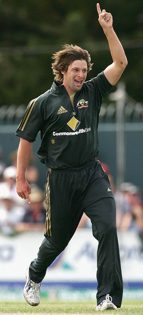 Ben Hilfenhaus celebrates his first ODI wicket | ESPNcricinfo.com