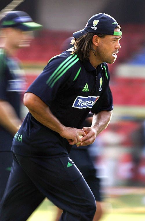 Andrew Symonds gets his turn to bowl in the nets | ESPNcricinfo.com