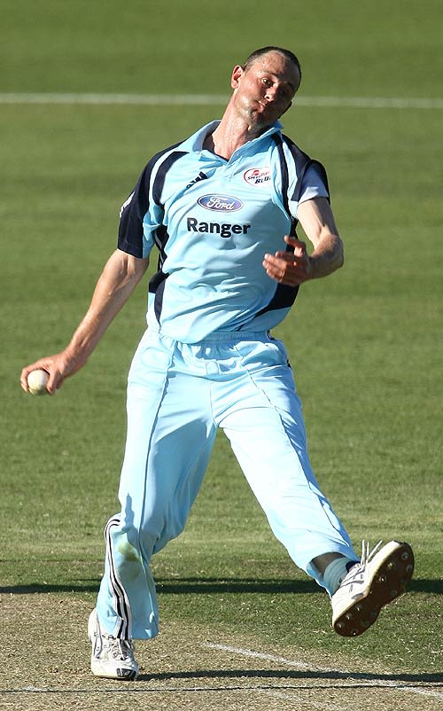 Matthew Nicholson sends down a ball | ESPNcricinfo.com