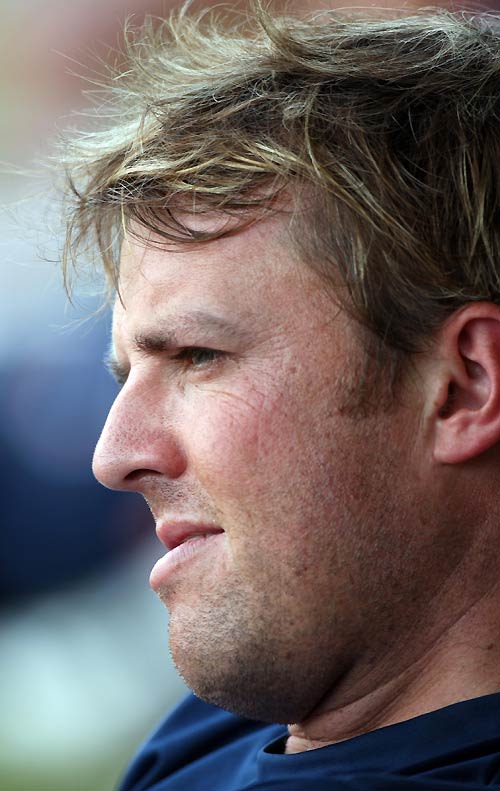 Graeme Swann looks disappointed after being ruled out of the final one ...