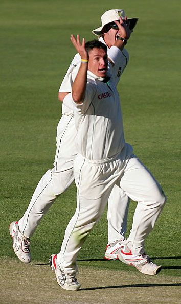 Andre Nel celebrates one of his two early wickets | ESPNcricinfo.com