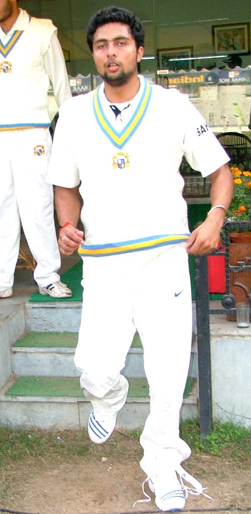 VRV Singh took five of the seven Uttar Pradesh wickets to fall ...